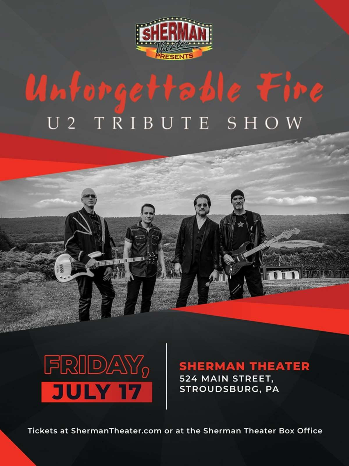 Unforgettable Fire - U2 Tribute - Sherman Theater